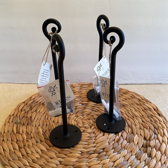 Other | Swirl Hook Hand Forged Heavy Duty Wrought Iron Wall Decor 4 ...